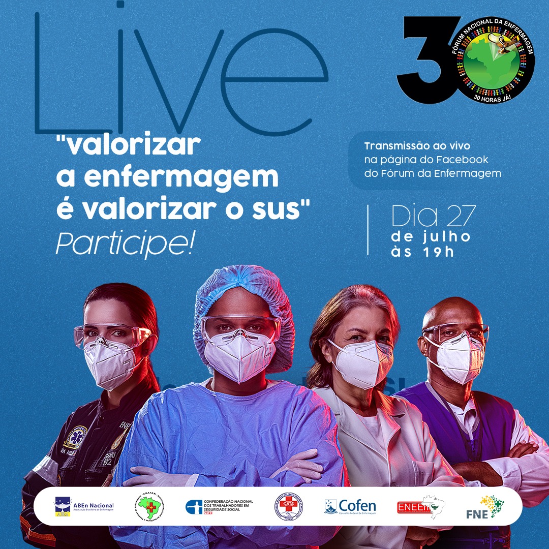 Nacional Live Sobre Valorização Da Enfermagem E Do Sus Cofen